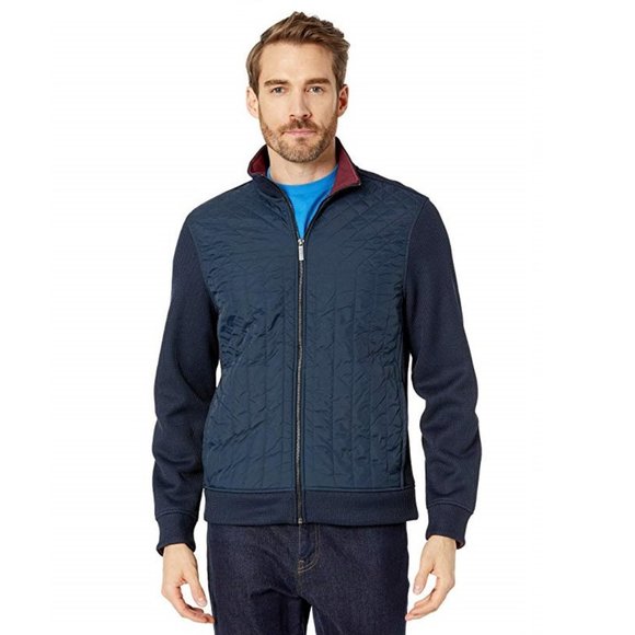 Perry Ellis | Jackets & Coats | New Mens Perry Ellis Bonded Quilted Zip ...